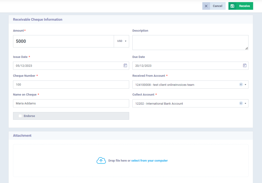Cheque Cycle Guide - Enerpize Knowledge Base