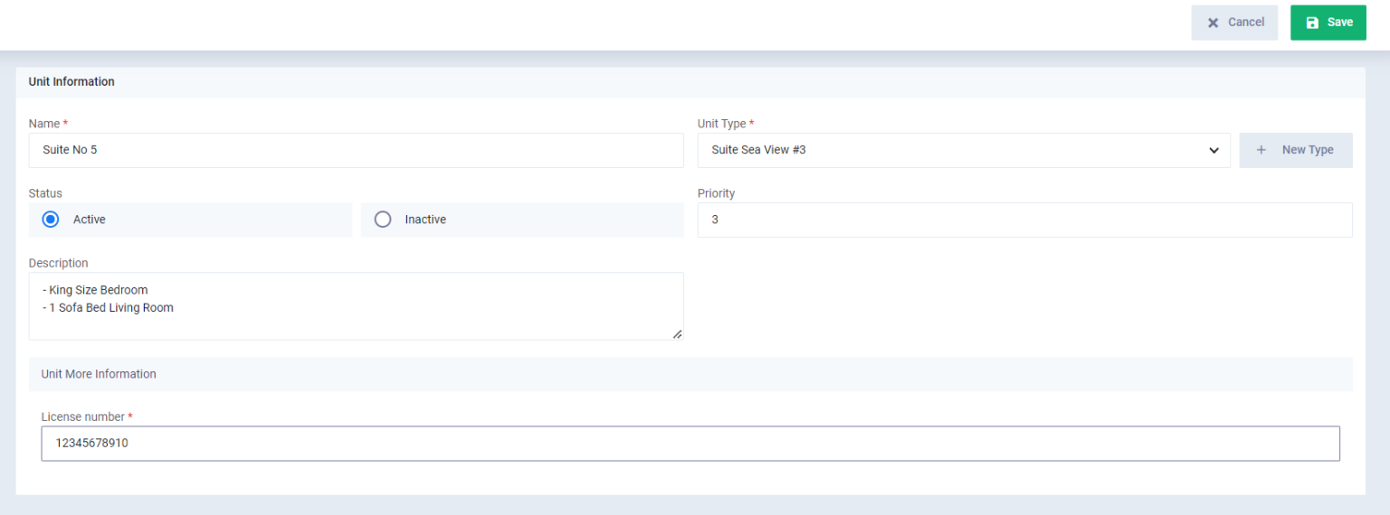 Adding a Rental Unit Type and Rental Units - Enerpize Knowledge Base