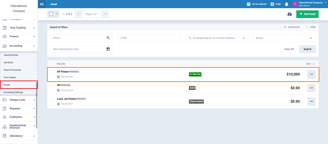 Creating a Sales Invoice for Selling an Asset - Enerpize Knowledge Base